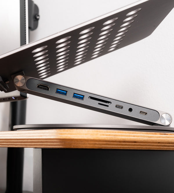KUXIU X53 Ergonomic Laptop Stand with Built-in 8-in-1 Hub