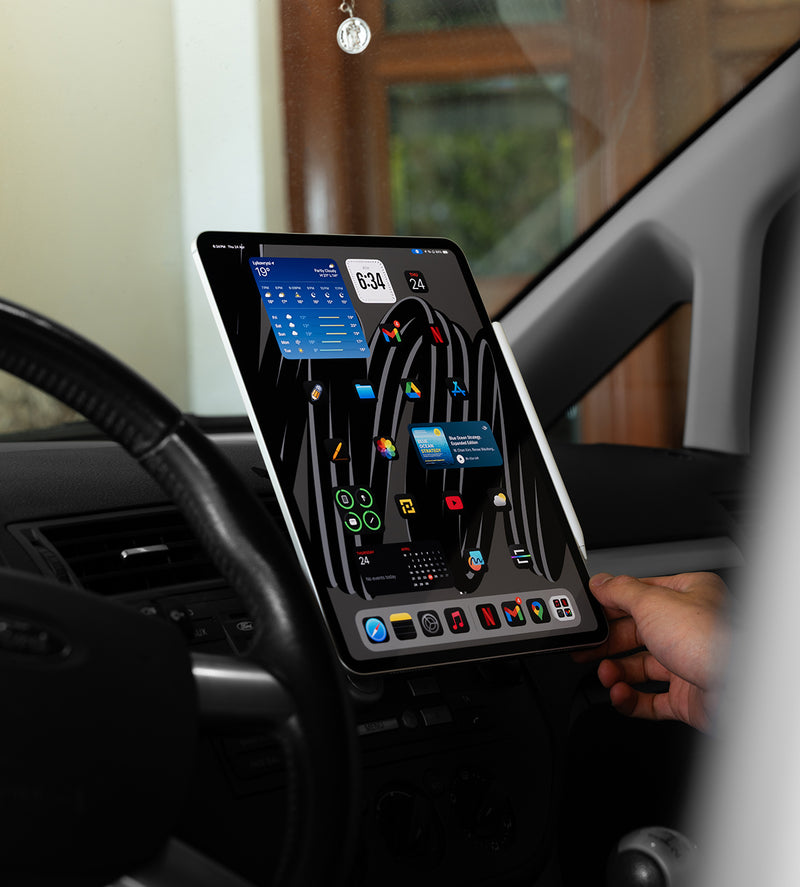 KUXIU X97 Pro MAX Magnetic iPad Mount with Charging for Car Headrest a